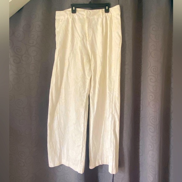 sound style | Pants & Jumpsuits | Sound Style Wide Leg Linen Pants Size ...